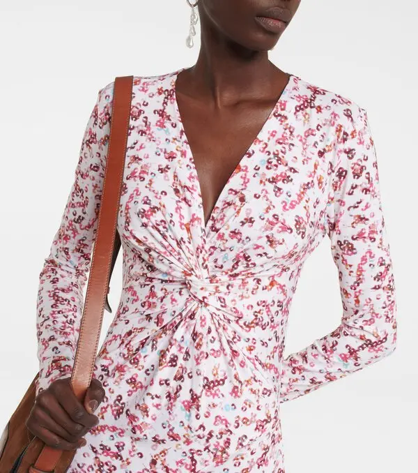 MARANT ETOILE Printed Jersey Midi Dress