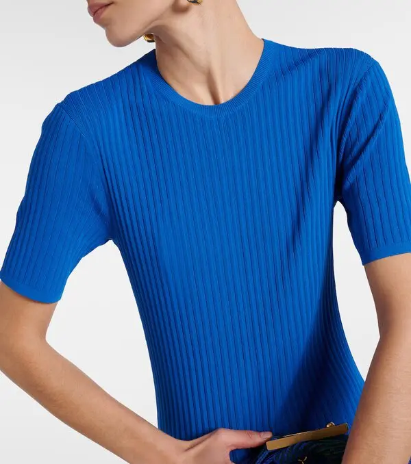 JOSEPH Ribbed-knit Midi Dress
