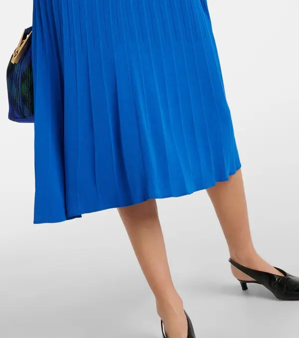 JOSEPH Ribbed-knit Midi Dress