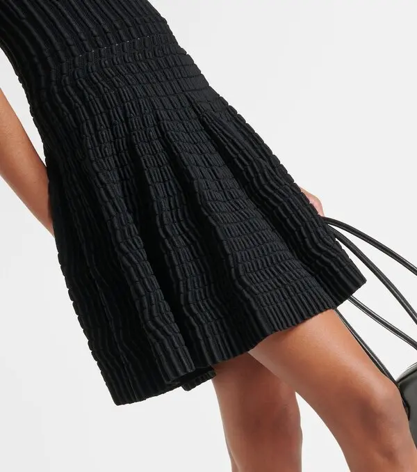 Alaïa Pointelle Knit Mini Dress