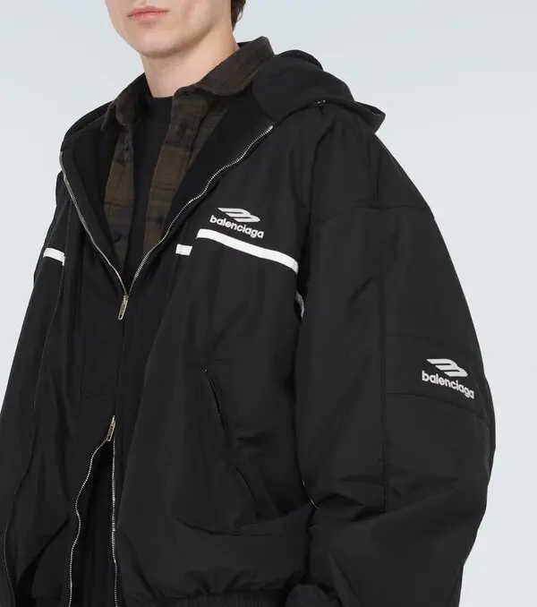 Balenciaga 3b Sports Icon Layered Track Jacket