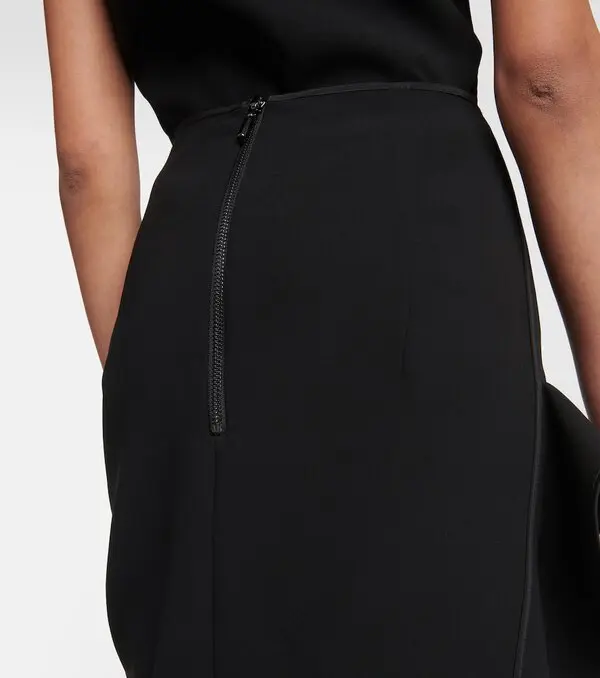 Maticevski Narrate Side-slit Crepe Pencil Skirt