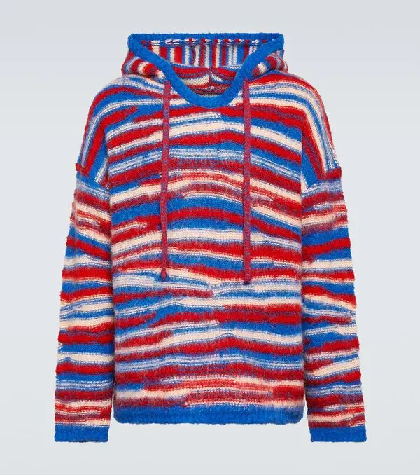 ERL Gradient Knitted Oversized Hoodie