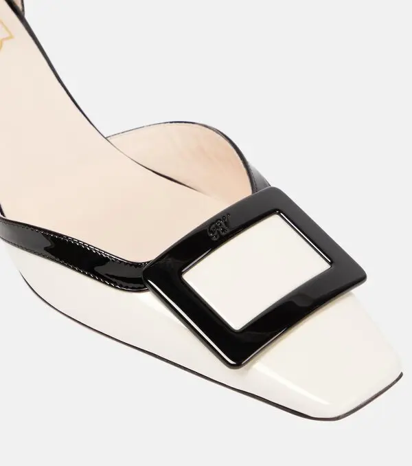 ROGER VIVIER Belle Vivier Patent Leather Sandals