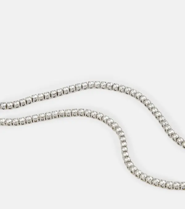 Amina Muaddi Crystal Embellished Waist Chain