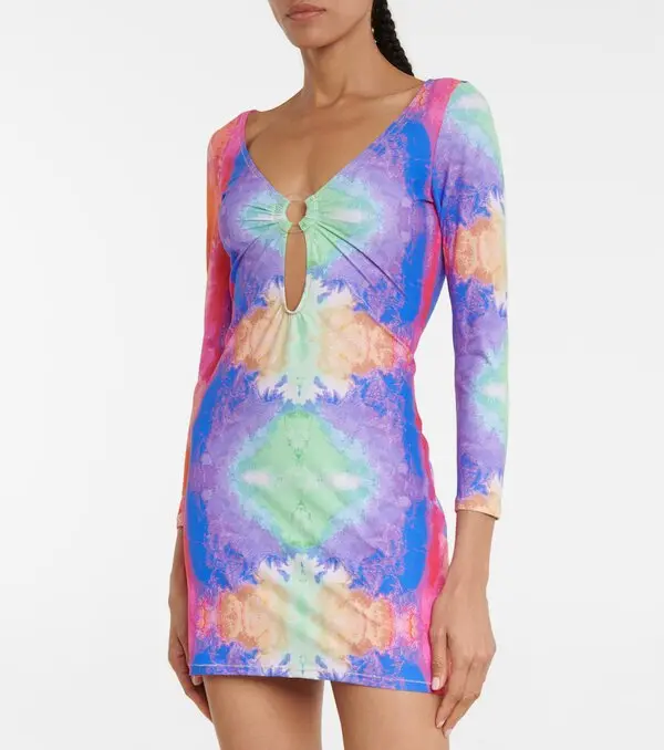 REINA OLGA Duke Printed Minidress - Multicoloured