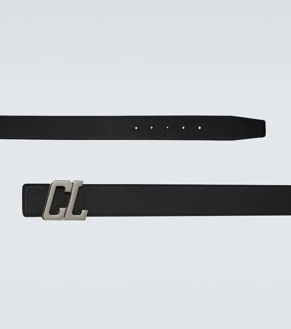 CHRISTIAN LOUBOUTIN Cl Logo Reversible Leather Belt