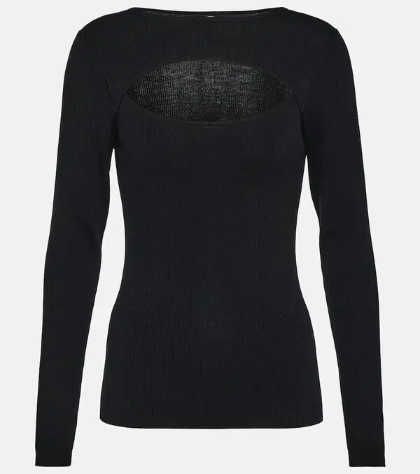 Jardin Des Orangers Cutout Virgin Wool Sweater