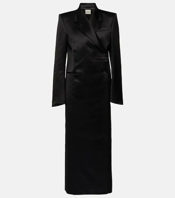 Khaite Kelton Satin Coat
