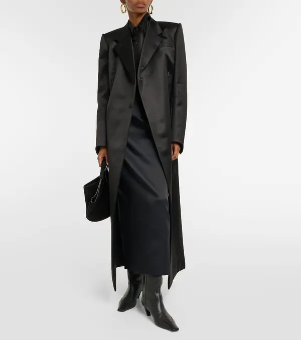 Khaite Kelton Satin Coat