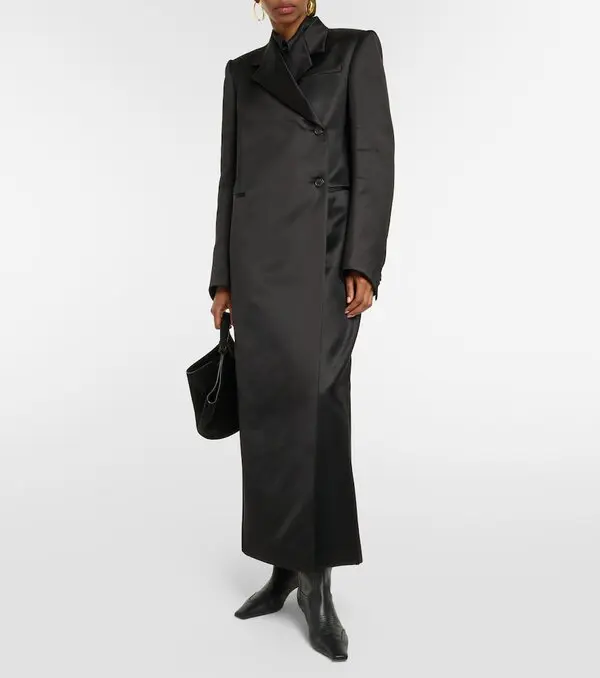 Khaite Kelton Satin Coat