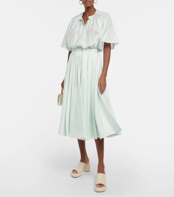 JOSEPH Smithfield Silk Midi Skirt