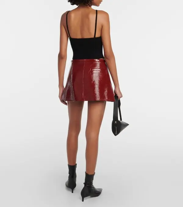 COURREGES Vinyl Mini Skirt