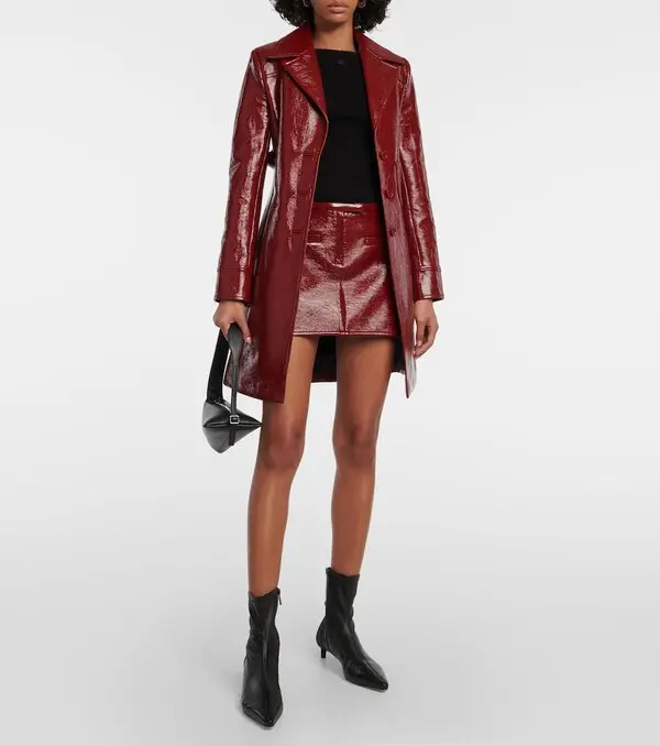 COURREGES Vinyl Mini Skirt