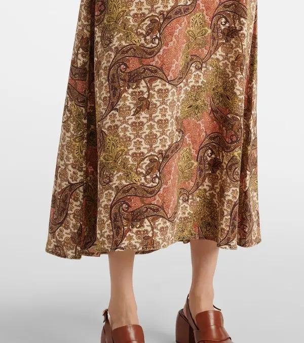 Ulla Johnson Calais Silk Paisley Midi Dress