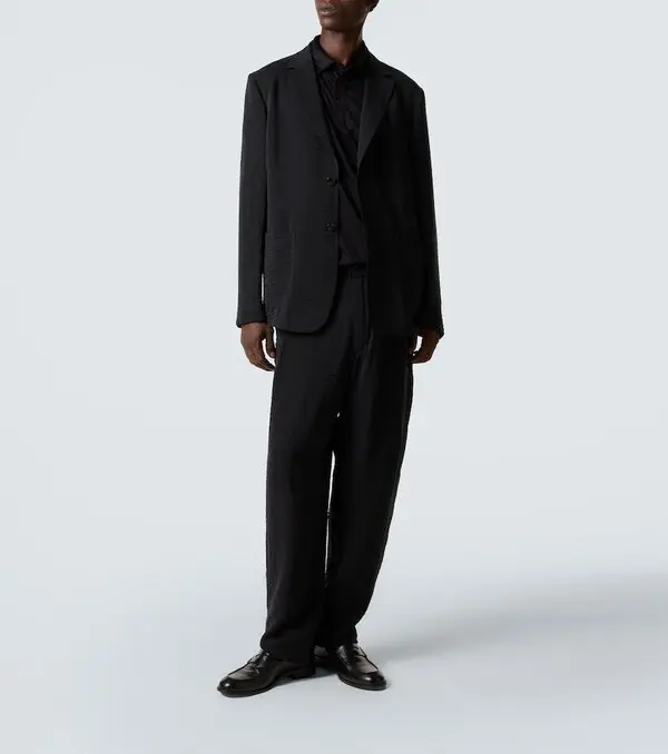Giorgio Armani Cotton Polo Shirt - Black