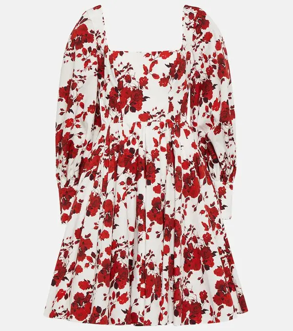 EMILIA WICKSTEAD Yasmina Floral Minidress - Red