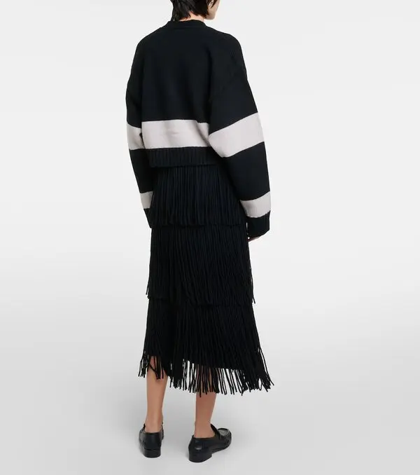 Proenza Schouler Sofia Cropped Cardigan In Wool And Cashmere