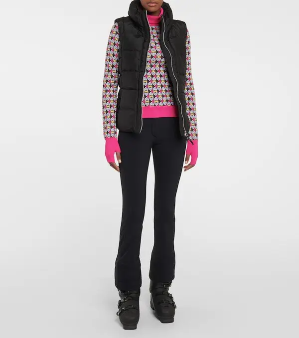 JETSET Geometric Print Turtleneck Sweater