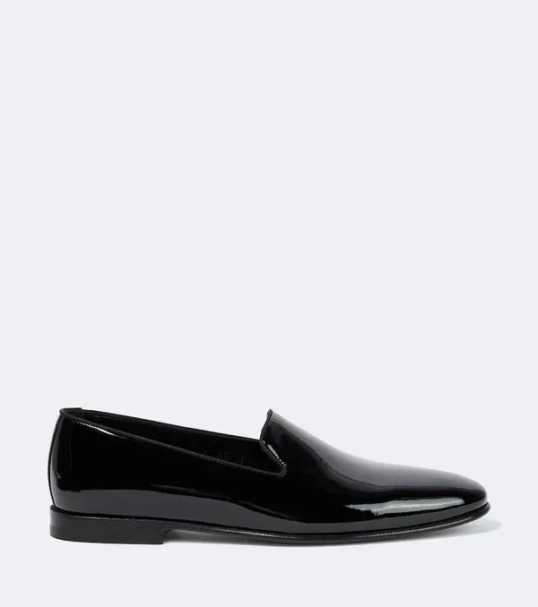 Manolo Blahnik Mario Patent Leather Loafers