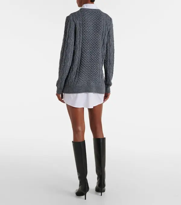 Staud Aldrin Wool-blend Sweater Dress