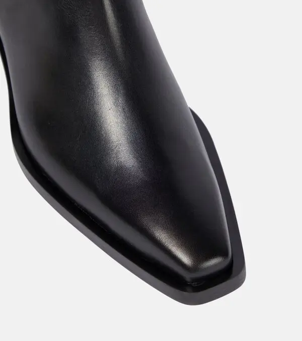 Proenza Schouler Bronco Leather Ankle Boots - Black