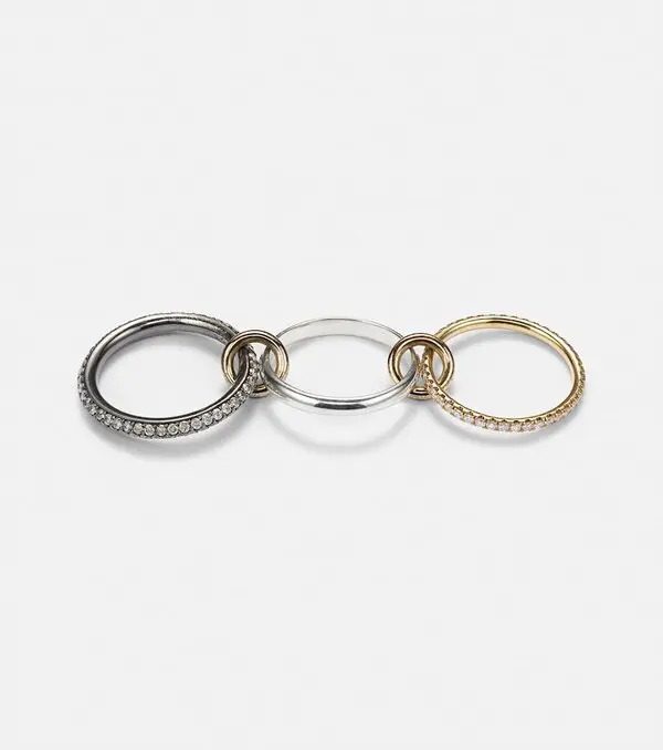 SPINELLI KILCOLLIN Linked Rings With Diamonds - Multicoloured