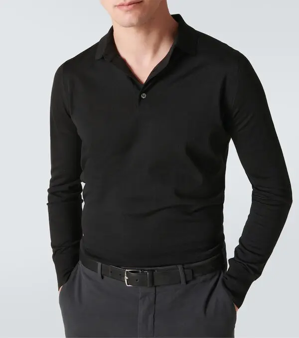 Loro Piana Virgin Wool Polo Shirt