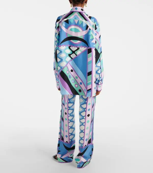 Emilio Pucci Vivara Silk Twill Shirt