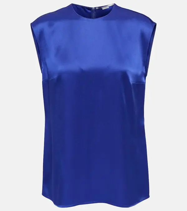 Stella McCartney Satin Top - Blue