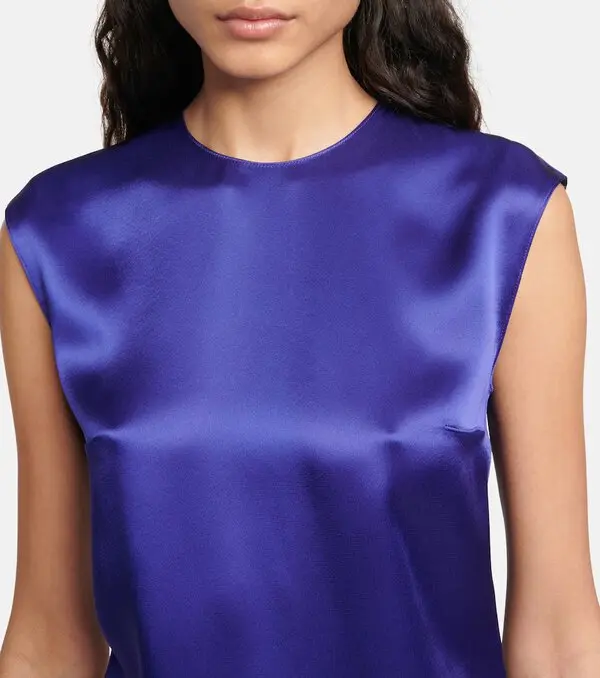Stella McCartney Satin Top - Blue