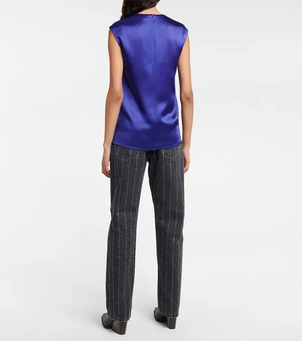 Stella McCartney Satin Top - Blue