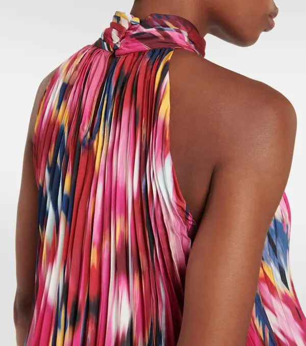 Simkhai Yasenia Printed Plissé Top