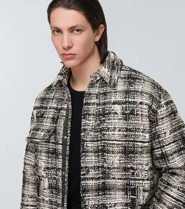 Amiri Tweed Blouson Jacket