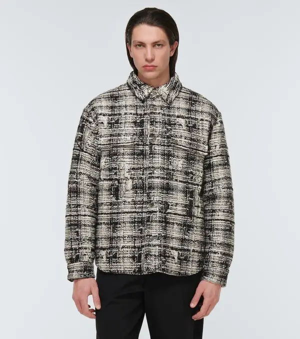 Amiri Tweed Blouson Jacket