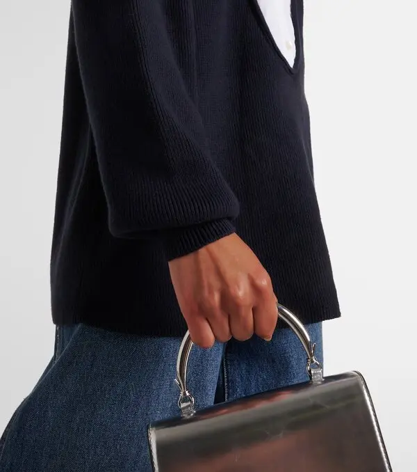 Staud Coast Cotton And Cashmere Blend Sweater