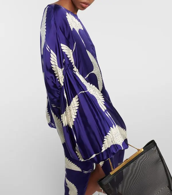 Khaite Zelma Printed Maxi Dress