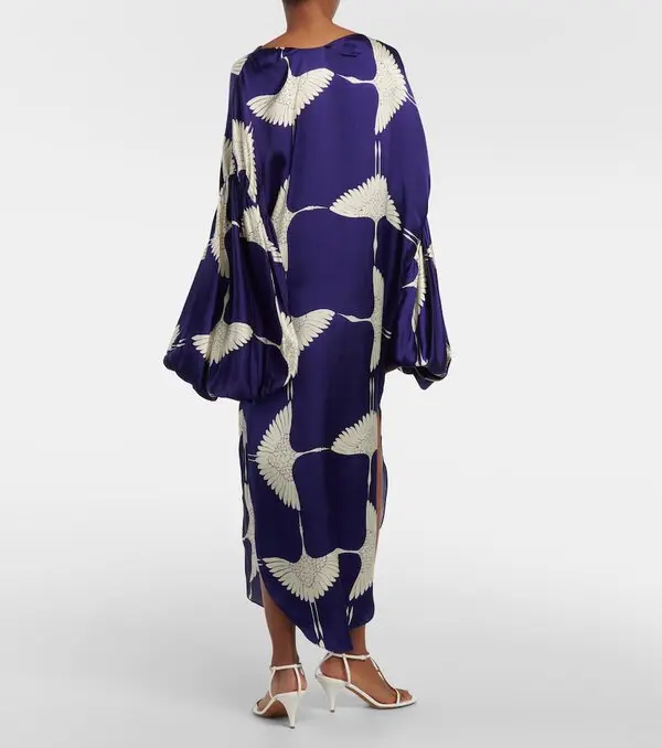 Khaite Zelma Printed Maxi Dress