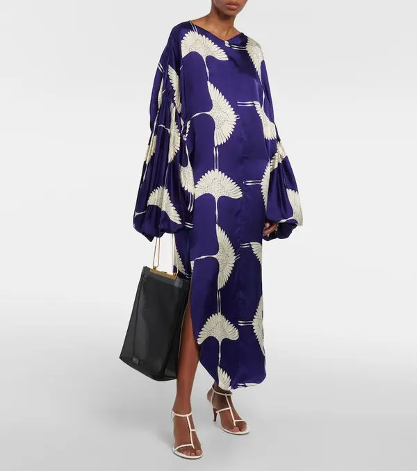 Khaite Zelma Printed Maxi Dress