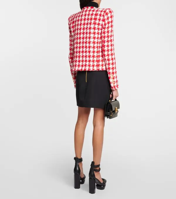 Balmain Houndstooth Tweed Jacket
