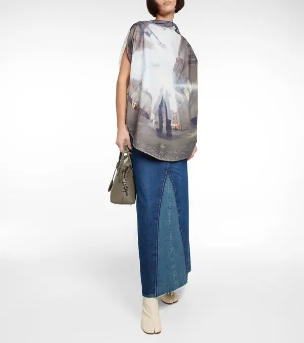 MAISON MARGIELA Printed Cotton Top