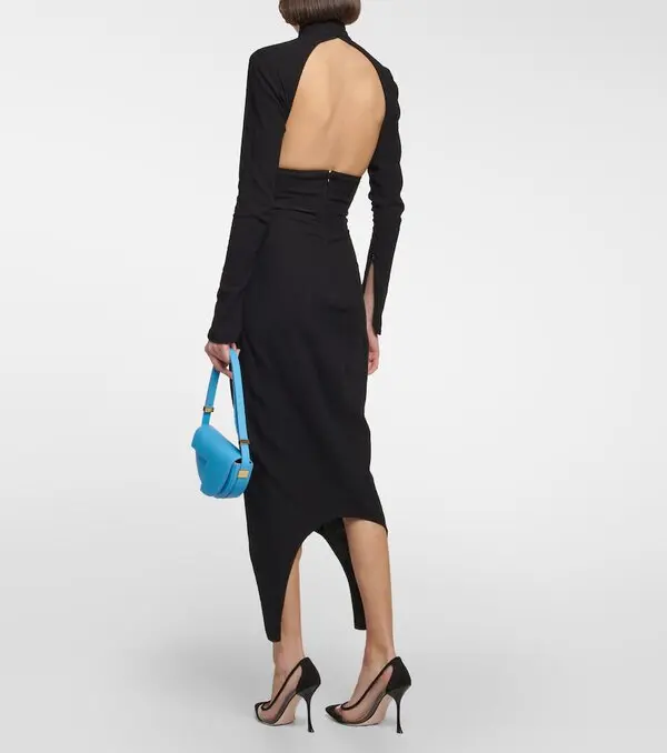 PATOU Cutout Jersey Midi Dress