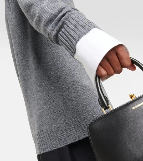 JIL SANDER Wool Cardigan - Grey