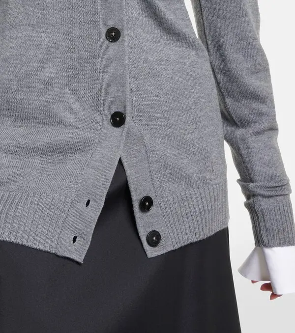 JIL SANDER Wool Cardigan - Grey