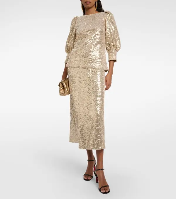 Dorothee Schumacher Sequined Midi Skirt