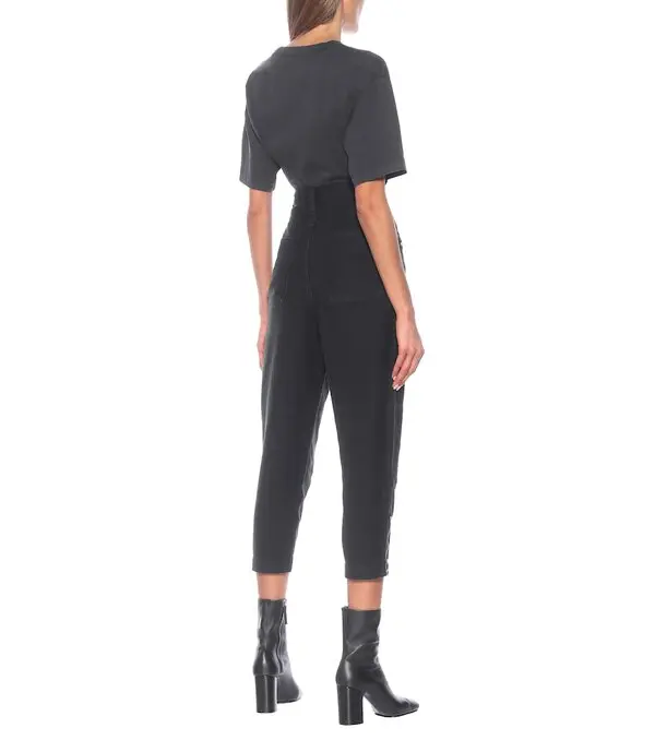 FRAME Moto Zip High-rise Straight Jeans In Washed