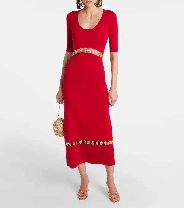 Rabanne Wool-blend Maxi Dress