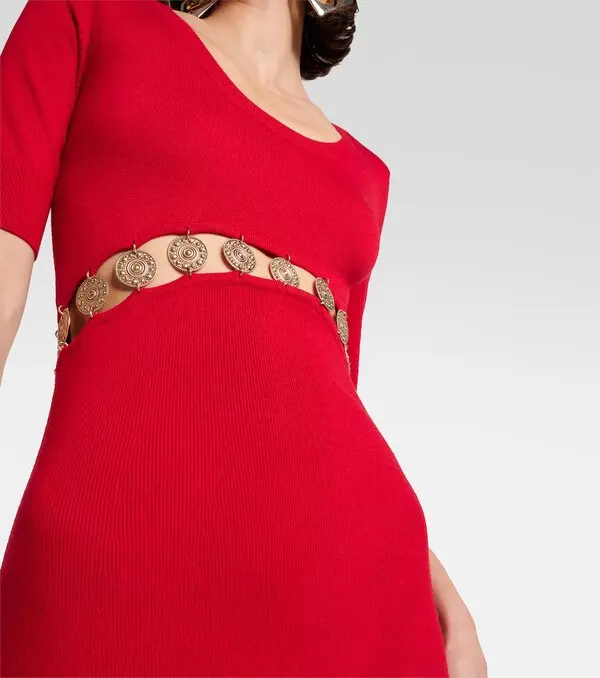 Rabanne Wool-blend Maxi Dress