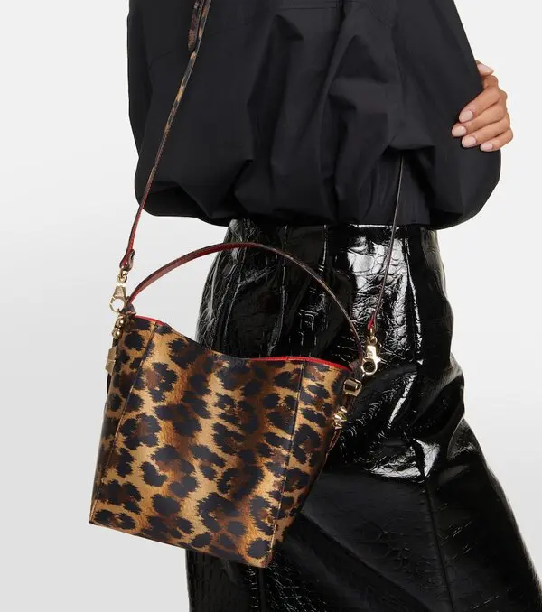 CHRISTIAN LOUBOUTIN Cabachic Mini Bucket Bag - Multicoloured