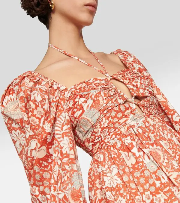 Ulla Johnson Alessa Printed Cotton Midi Dress